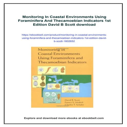 Monitoring In Coastal Environments Using Foraminifera And Thecamoebian Indicators 1st Edition ...