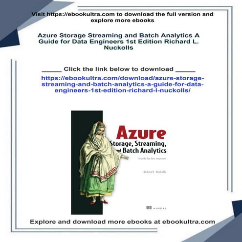 Azure Storage Streaming And Batch Analytics A Guide For Data Engineers