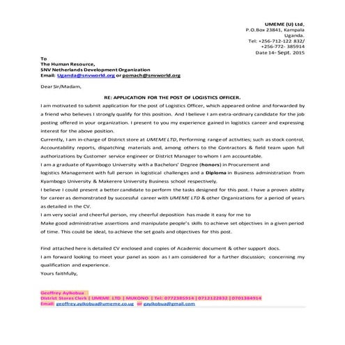 SNV_VALUE ADDED LETTER, , 14 2015 | PDF