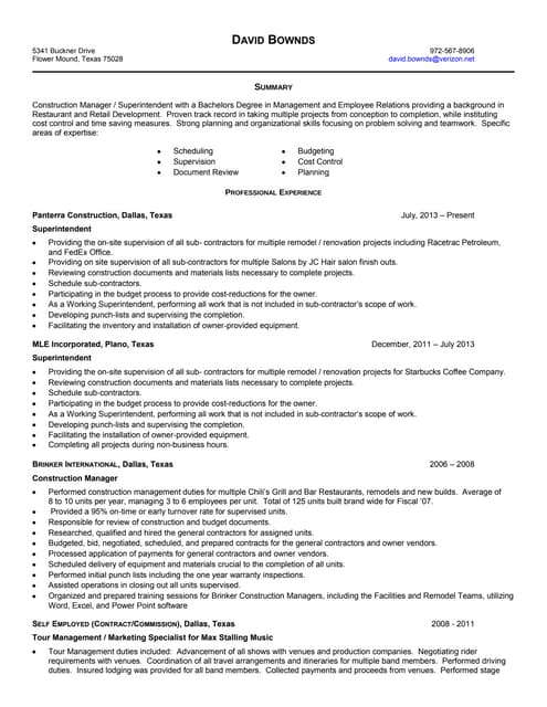 Brian Rhodes Resume 1 | DOCX | Civil Engineering Industry | Industries