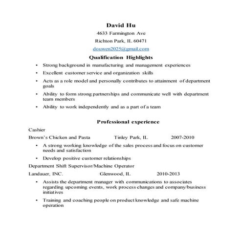 Final Resume | DOCX