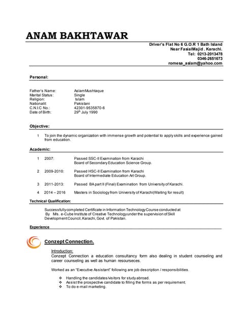 Anam Aslam presentations