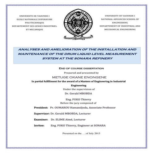 METUGE OKANE E. END OF COURSE DISSERTATION FINAL REVISION 2015 | PDF | Computer Software and ...