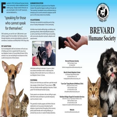 Brochure for Humane Society | PDF