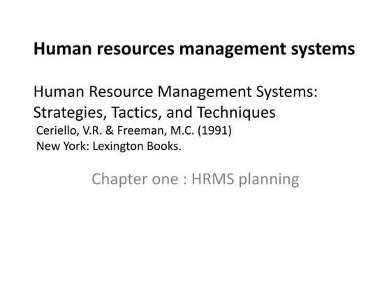 Human Resources Management Software | PPTX