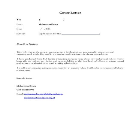 MD.Noor CV | DOCX