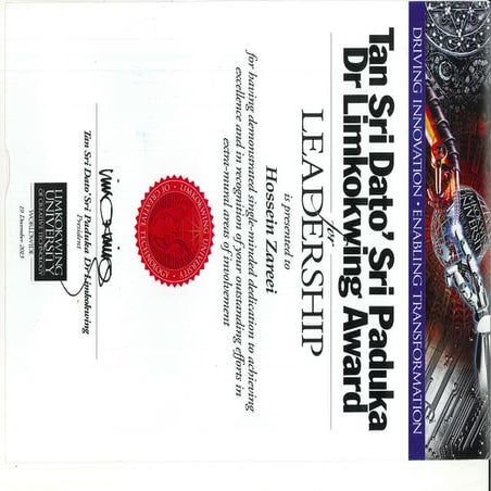 Lidership Award | PDF