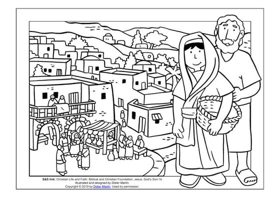 Coloring Page: The Parables of Jesus: The Persistent Woman | PPT