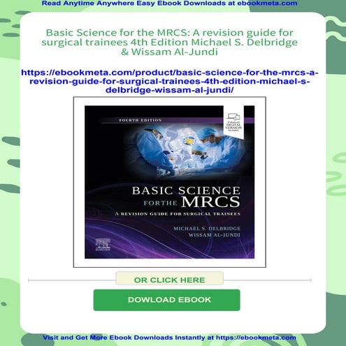 Basic Science for the MRCS: A revision guide for surgical trainees 4th Edition Michael S ...
