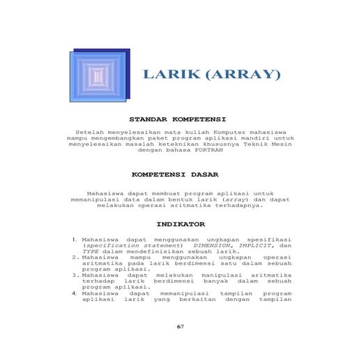 90594480 bab-4-larik-array-fotran | DOC