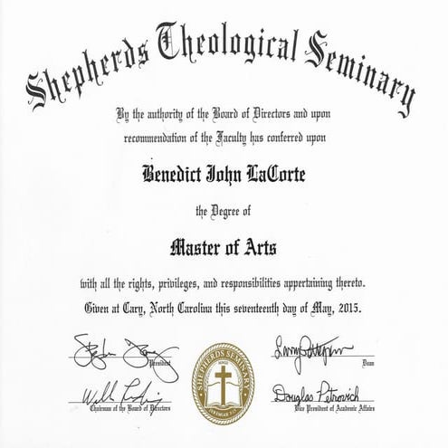 Shepherds Seminary Diploma | PDF