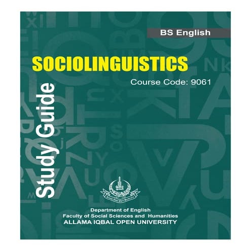 Sociolinguistics Pdf