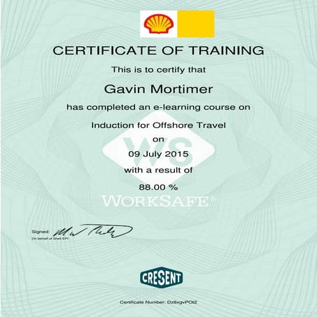 Shell Cert | PDF