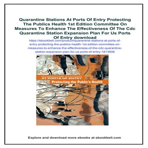 Quarantine Stations At Ports Of Entry Protecting The Publics Health 1st ...