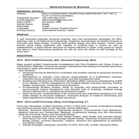 Mahmoud S. Mohamed (CV) | PDF