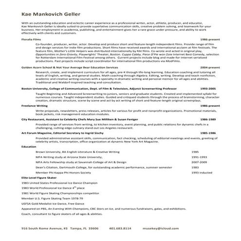 kgeller resume 2015 | PDF
