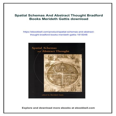 Spatial Schemas And Abstract Thought Bradford Books Merideth Gattis | PDF
