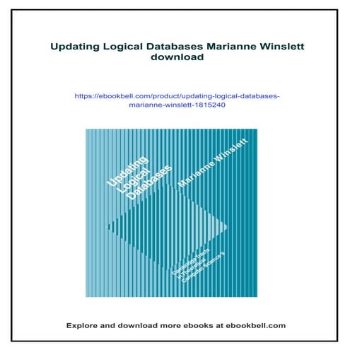 Updating Logical Databases Marianne Winslett | PDF