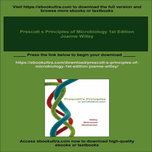 Prescott s Principles of Microbiology 1st Edition Joanne Willey | PDF