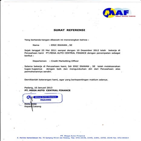 pengalaman mcf | PDF