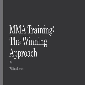 MMA Work outs | PPTX
