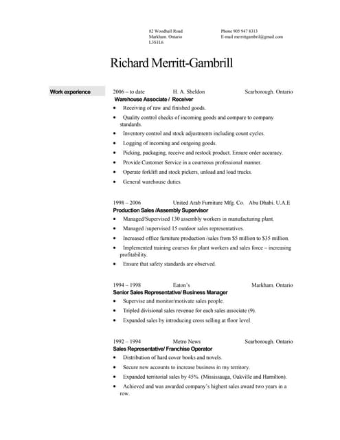Resume | PDF