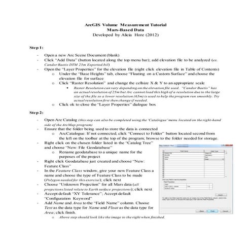 Arcgis Volume Measurement Tutorial Pdf
