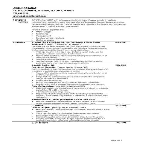 Arlene Cabañas resume Sept 1 2014 (1) | DOC
