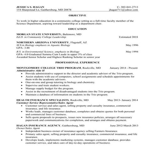 Hagan Resume 2016 | DOC