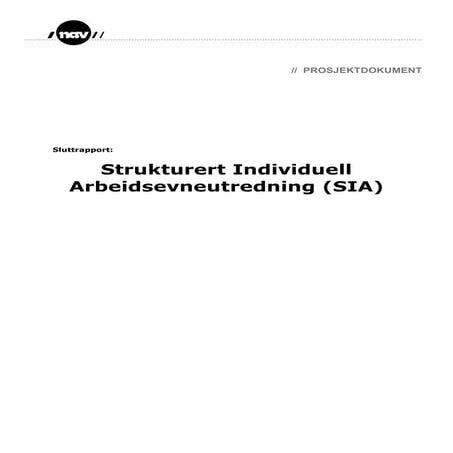 Sluttrapport SIA 120312 (2) | PDF
