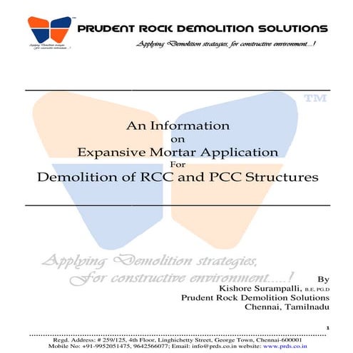 Expansive Mortar Application on RCC & PCC Structures | PDF | Civil ...