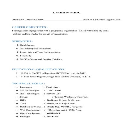 Resume | RTF