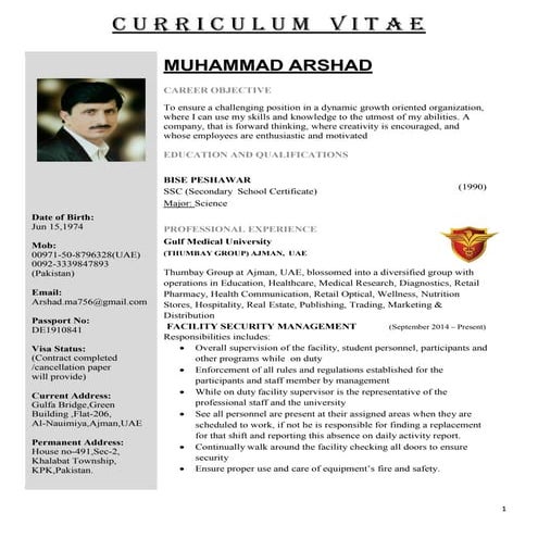 Muhammad Arshad PDF | PDF