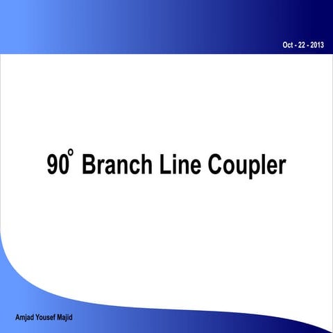 90 branch line coupler | PDF