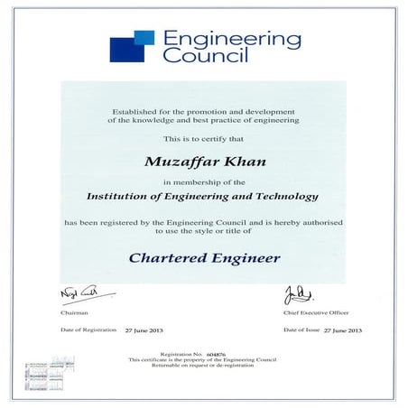 CEng certificate | PDF