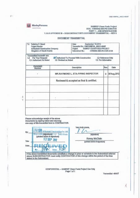 Check List Door Receipts up to POD Mondelez | PPT