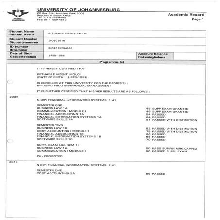 academic record | PDF