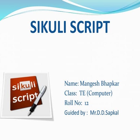 sikuli final | PPT
