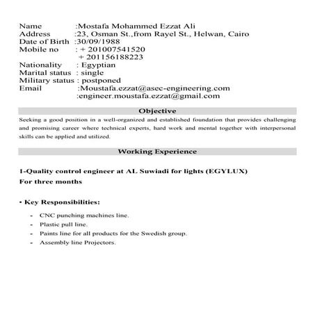 Eng.Mostafa Ezzat.CV