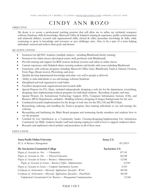 Cole Resume | DOCX | Computing | Technology & Computing