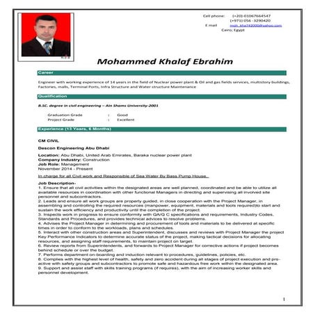 Moh CV Updated | PDF