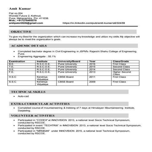 Amit's Resume | DOCX