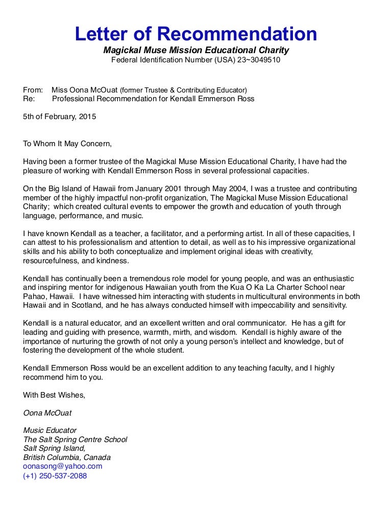 Letter-of-Recom: Oona