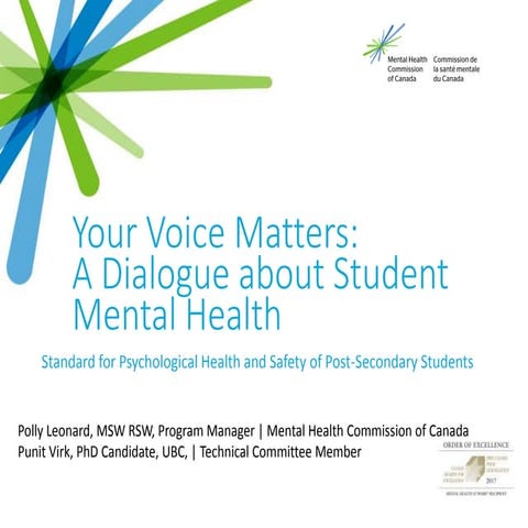 Your Voice Matters: A Dialogue about Student Mental Health | PPTX