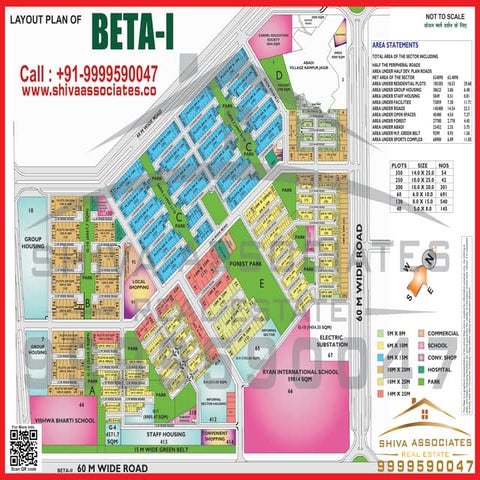 Beta 1 Greater Noida HD Map Layout Plan of Beta 1 | Shiva Associates | PDF