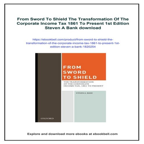 From Sword To Shield The Transformation Of The Corporate Income Tax ...