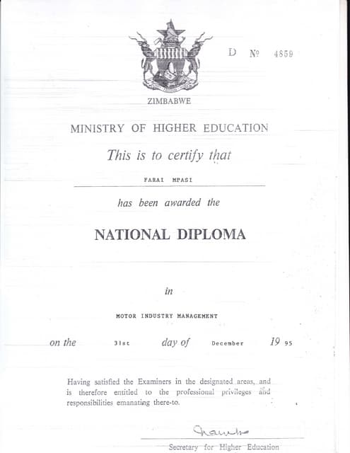 FARAI MANAGEMENT DEVELOPMENT PART TWO CERTIFICATE | PDF