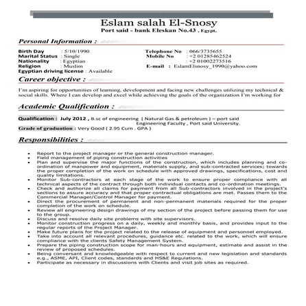 CV.Eslam-ELSNOSY.update | PDF