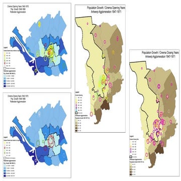Maps Rotterdam Antwerp Agglomerations Opening and Closing Cinemas and ...