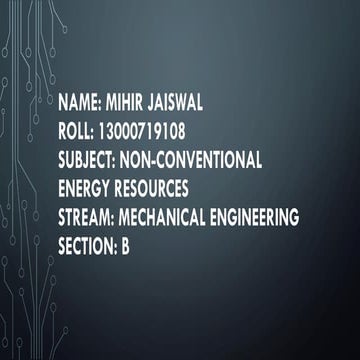 non conventional | PPT